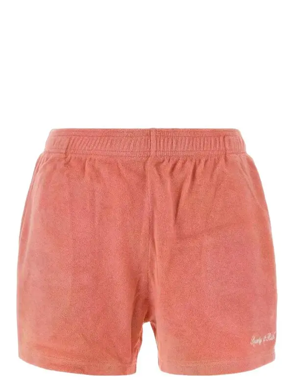 SPORTY & RICH Terry Cloth Shorts - Pink