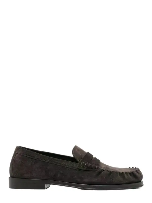 HENDERSON BARACCO Sonia Penny-strap Loafers - Brown