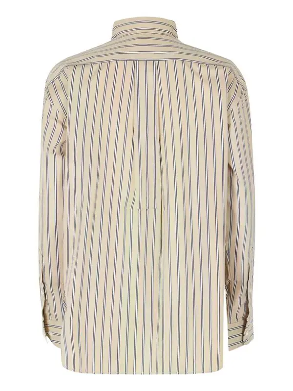Polo Ralph Lauren Striped Embroidered Logo Shirt - Neutrals