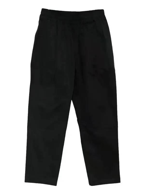 FAMILY FIRST Elasticated-waist Chino Trousers - Black