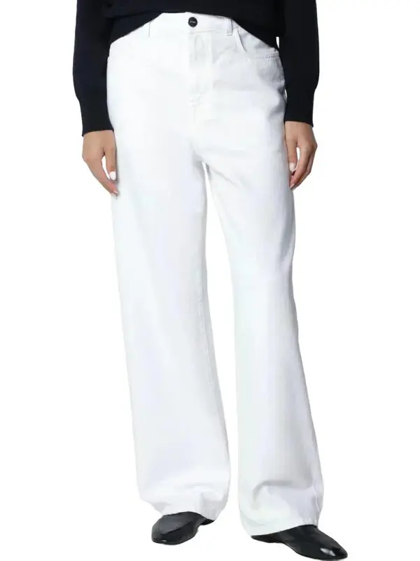 RÓHE Bruun Baggy Jeans In Optic - White