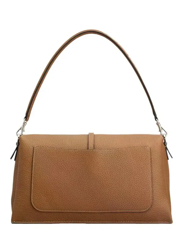 TOD'S T Timeless Flap Bag In Leather - Brown