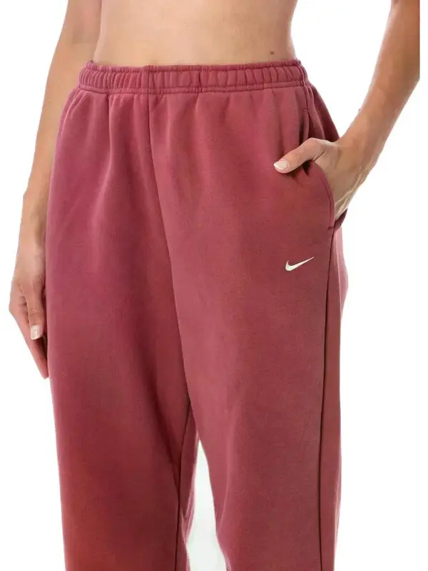 Nike Studio Fleece High-rise Oversized Cuffed Trousers - Pink
