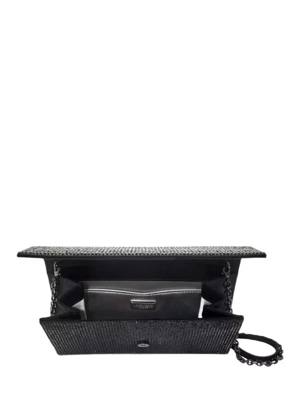 Judith Leiber Crystal-embellished Chain-strap Clutch Bag - Black