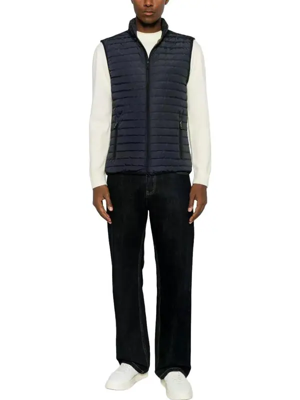 Geox Wilmer Quilted Gilet - Blue
