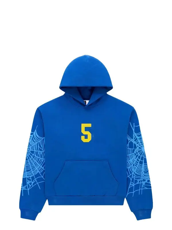 SP5DER Spider Cotton Hoodie - Blue