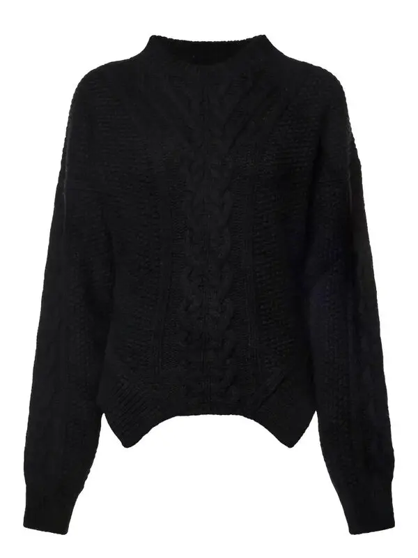 DONDUP Cable-knit Wool Sweater - Black