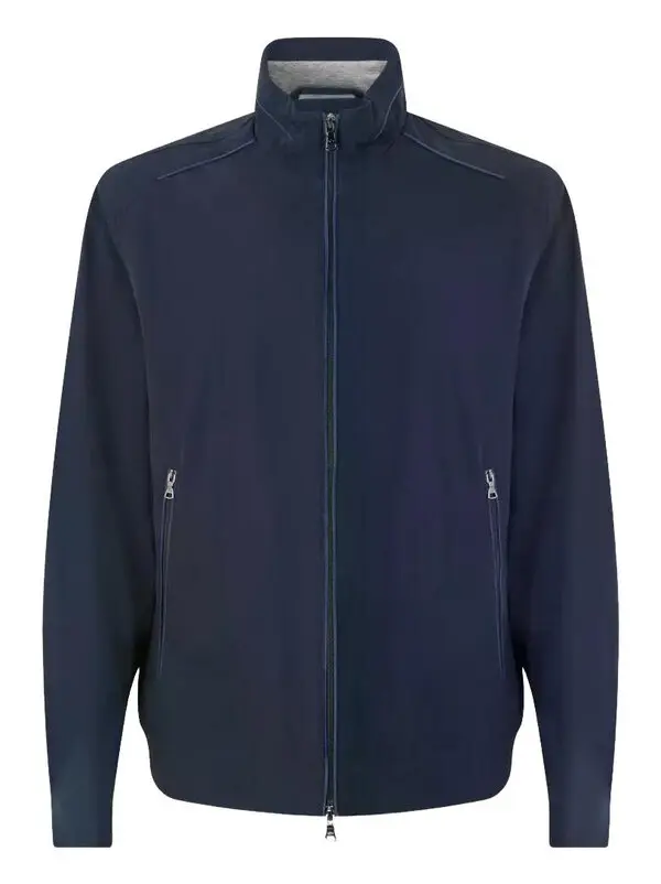 Paul & Shark Zip-up High-neck Jacket - Blue