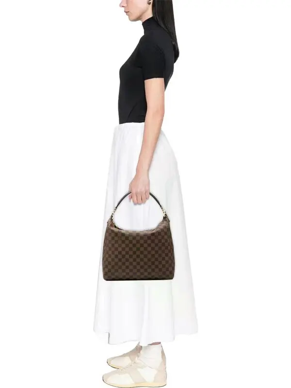 LOUIS VUITTON Damier Ebene Portobello Pm Shoulder Bag - Brown