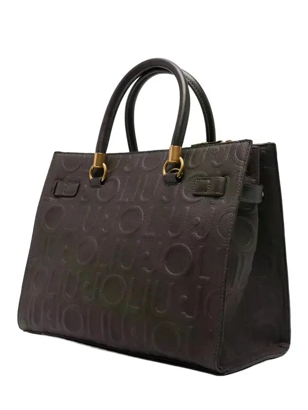 Liu Jo Logo Embossed Tote Bag - Brown