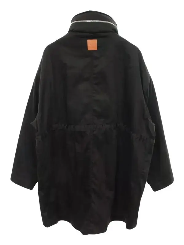 Loewe 2010s Multi-pocket Hooded Coat - Black