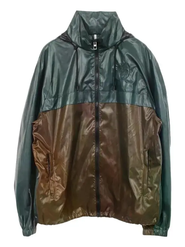 Loewe Eye Nature Hooded Windbreaker Jacket - Green