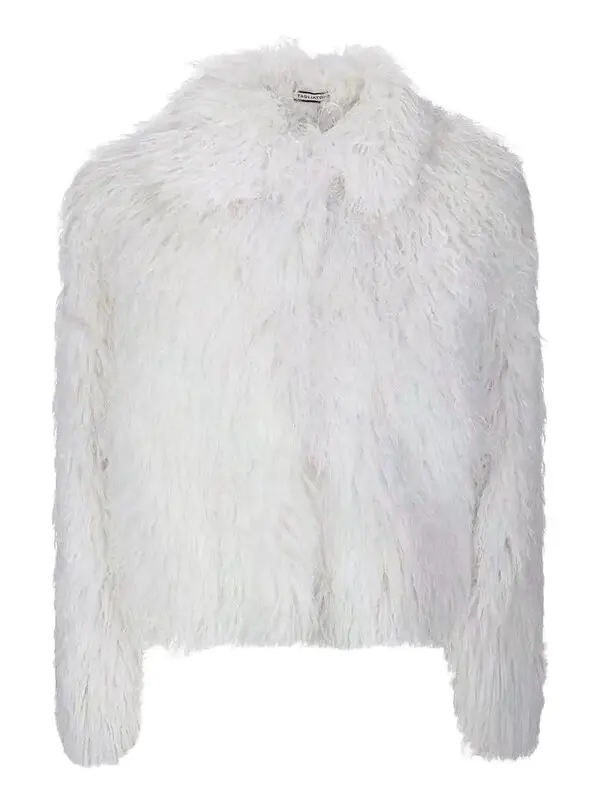 Tagliatore Faux Fur Collar Jacket - White