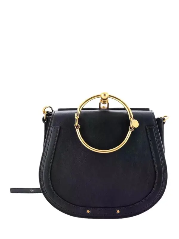 Chloé Nile Leather Medium Crossbody Bag - Black