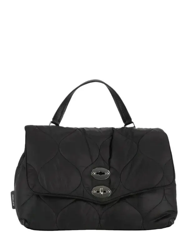 ZANELLATO Postina Lunaria Quilted Shoulder Bag - Black