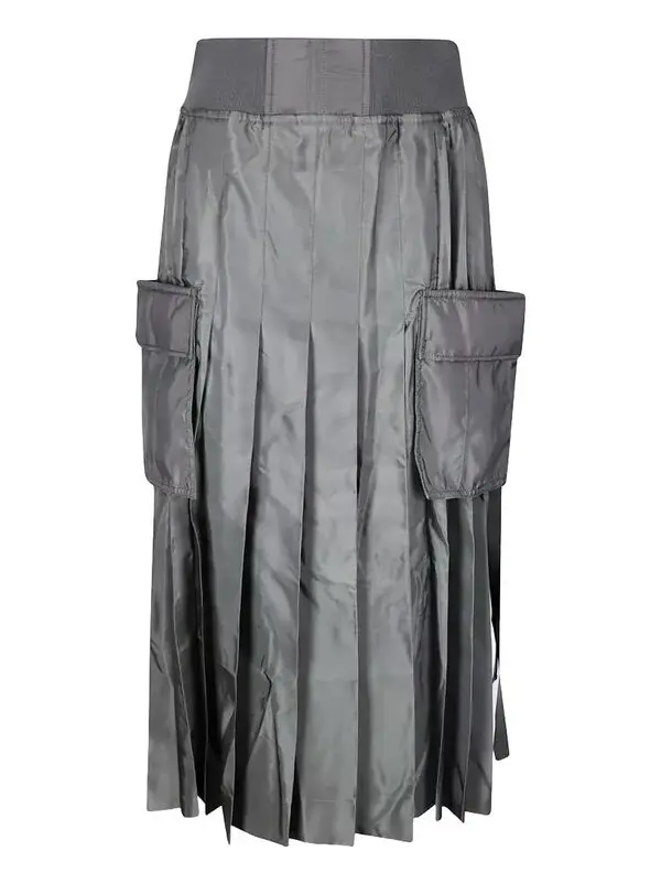 Sacai Pleated Cargo Skirt - Grey
