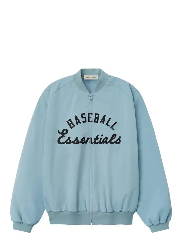 Fear Of God Mlb Full Zip Bomber 'stone - Blue