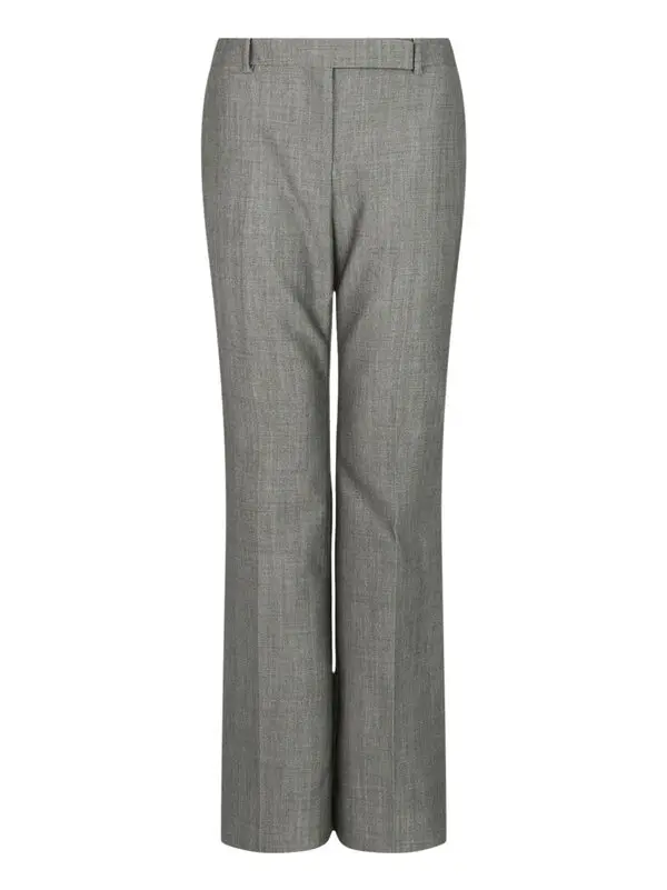 Alexander McQueen Wool Blend Bootcut Pants - Grey