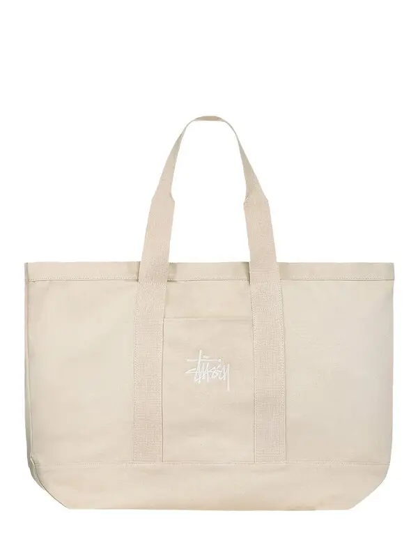 StÜssy Ripstop Overlay Extra Large Tote Bag 'natural - Cream