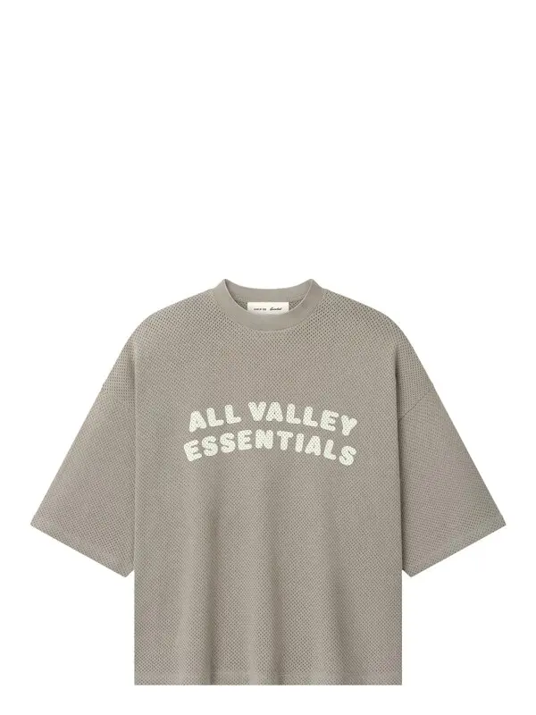 Fear Of God Sport Mesh Merch Tee Boxy Fit 'seal - Grey