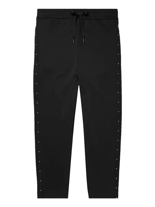 Moncler Embellished Drawstring Track Pants - Black