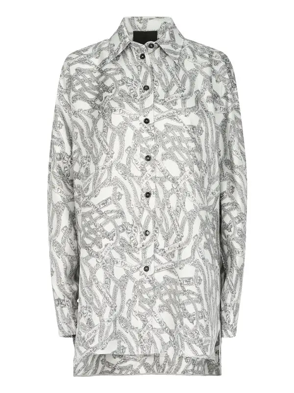 Givenchy Long Sleeve Printed Shirt - Grey