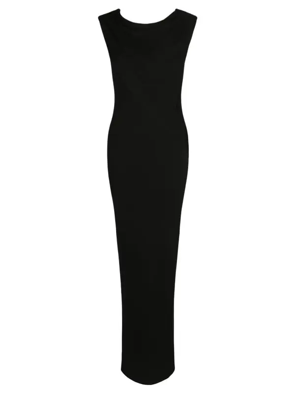 Givenchy Cowl Neck Maxi Dress - Black