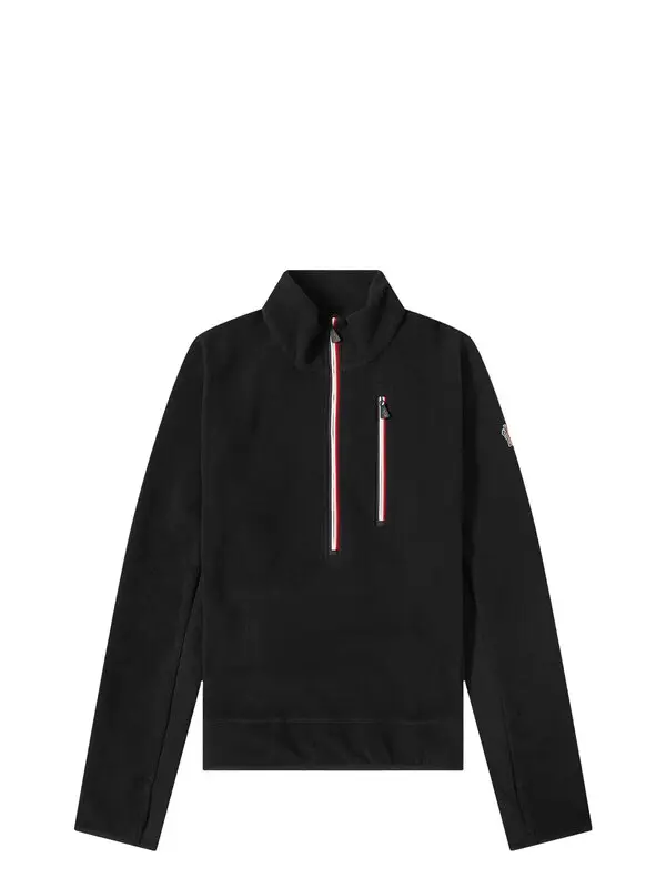 Moncler Quarter Zip Sweatshirt - Black