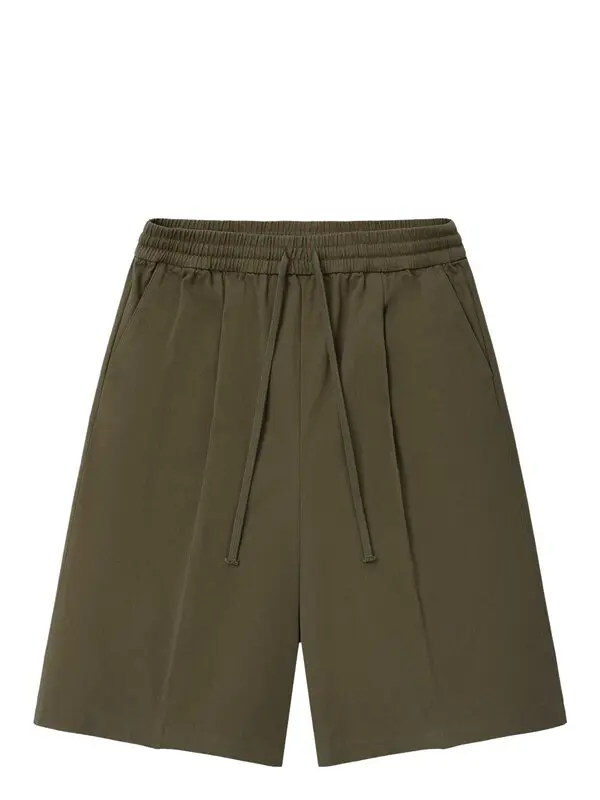 Fear Of God Cotton Twill Relaxed Drawstring Short 'moss - Green