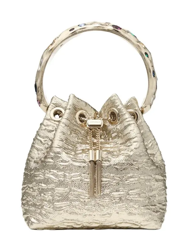 JIMMY CHOO Bon Bon Top-handle Bag - Gold
