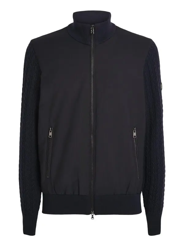 Bogner Virgin Wool Zisco Hybrid Jacket - Navy