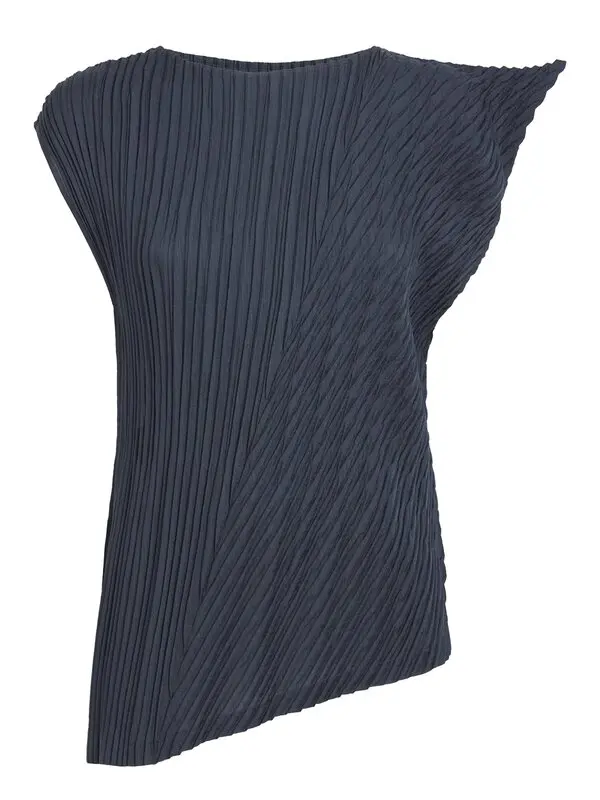 Issey Miyake Unfurling Pleats Top - Blue