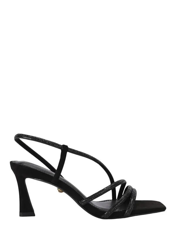 Kurt Geiger Embellished Strappy Heeled Sandals - Black
