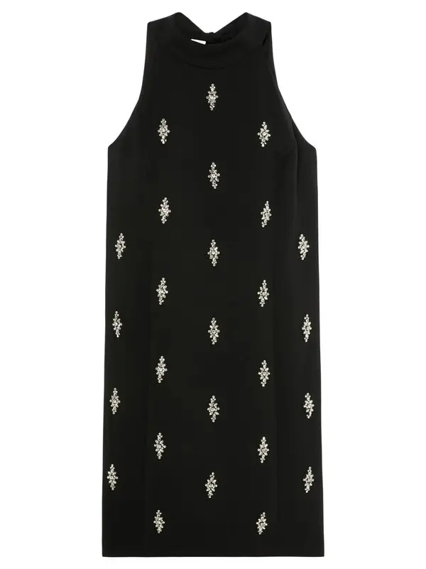 Marina Rinaldi Embellished Midi Dress - Black