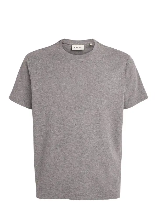 FRAME Cotton Duo Fold T-shirt - Grey