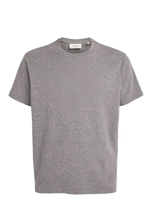 FRAME Cotton Duo Fold T-shirt - Grey