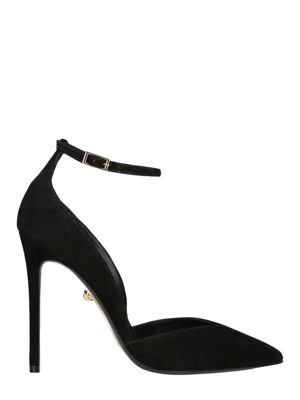 ALEVI MILANO Camilla Suede Stiletto Pumps - Black