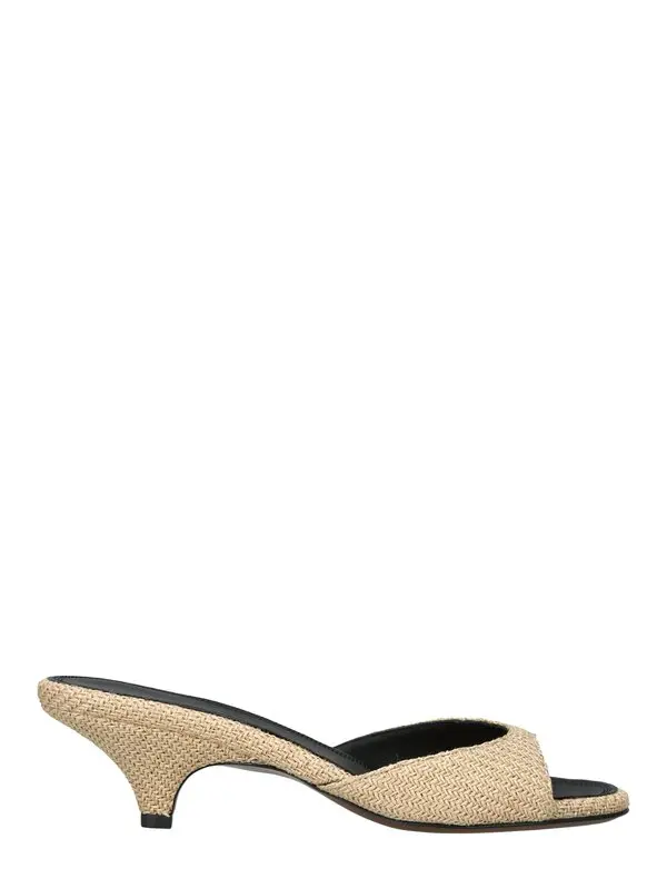 NEOUS Raffia Hynia Mules - Beige