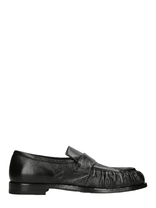 Officine Creative Leather Solitude Penny Loafers - Black