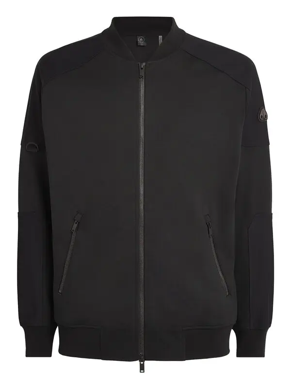 Moose Knuckles Cotton Dalon Bomber Jacket - Black