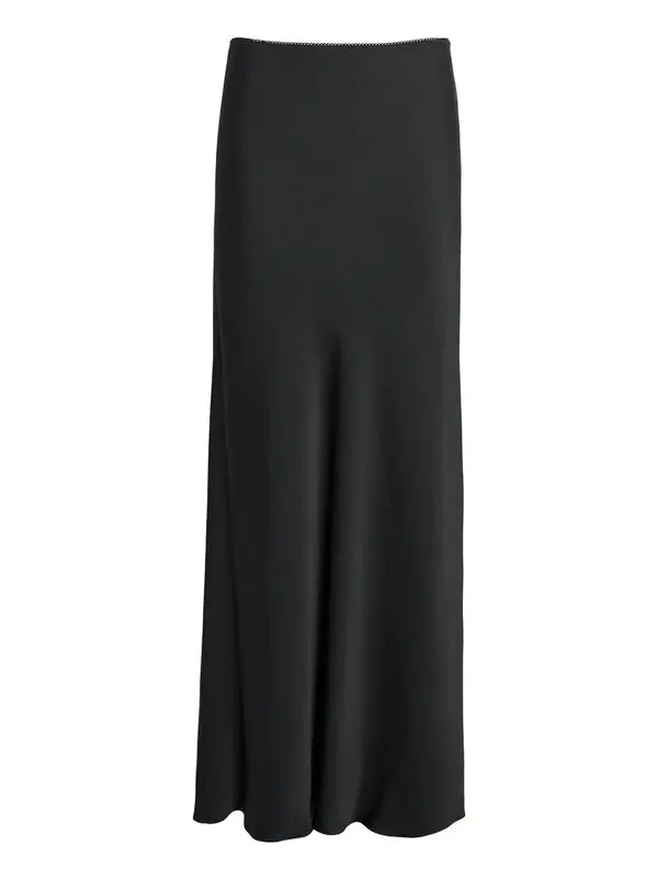 Fabiana Filippi Satin Maxi Skirt - Grey