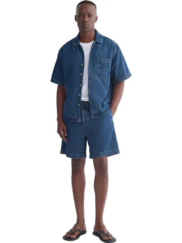 Everlane Lightweight Denim Easy Short - Medium Indigo