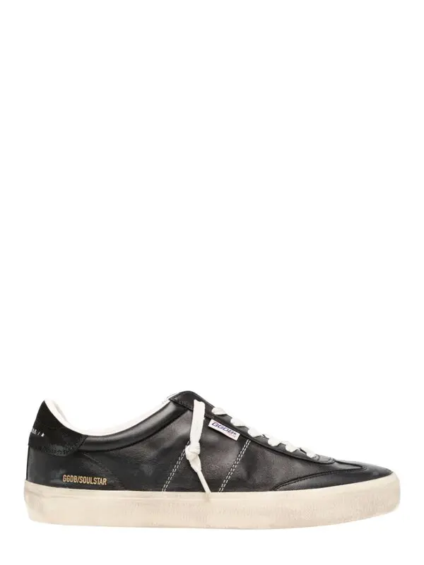 GOLDEN GOOSE Leather Paneled Low-top Sneakers - Black