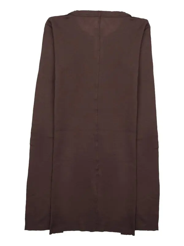 Rick Owens Long-sleeve Raw-hem T-shirt - Pink