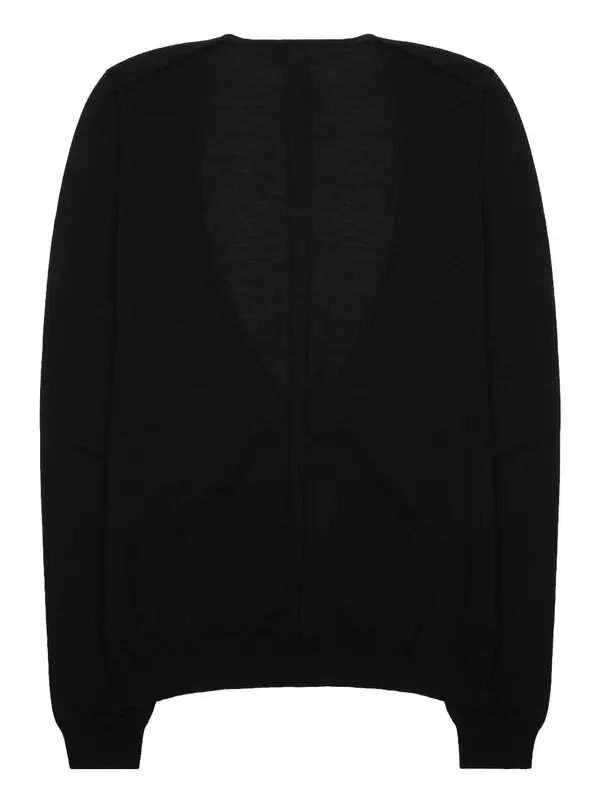 Rick Owens Oversized Crewneck Sweater - Black
