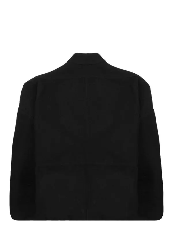 Rick Owens Structured High-neck Jacket - Black