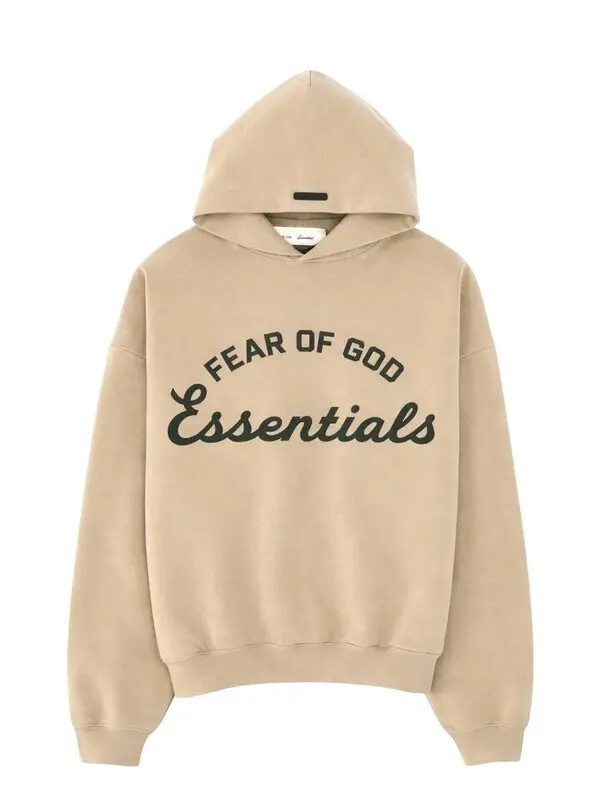 Fear Of God Logo Mock Neck Sweatshirt - Beige
