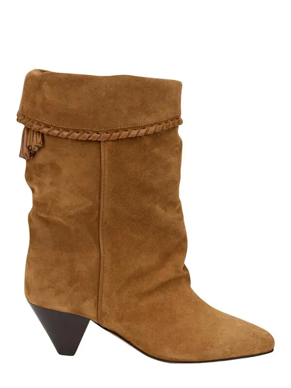 Isabel Marant Étoile Suede Cone Heel Boots - Brown