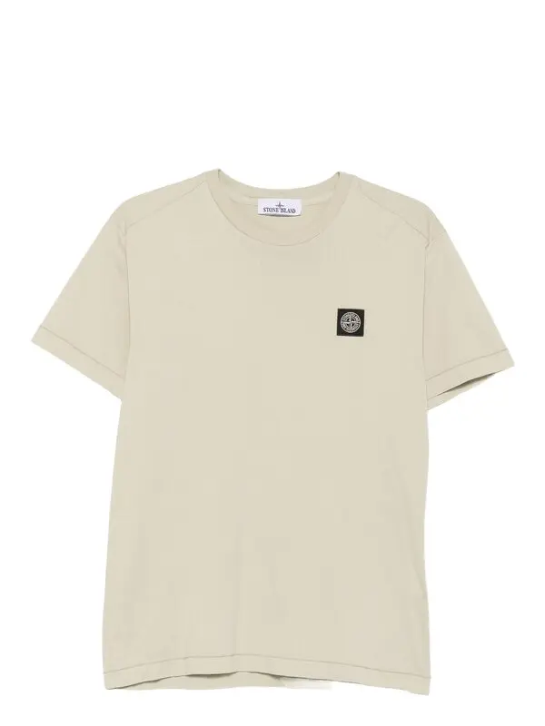 Stone Island Military-inspired Crewneck T-shirt - Sand