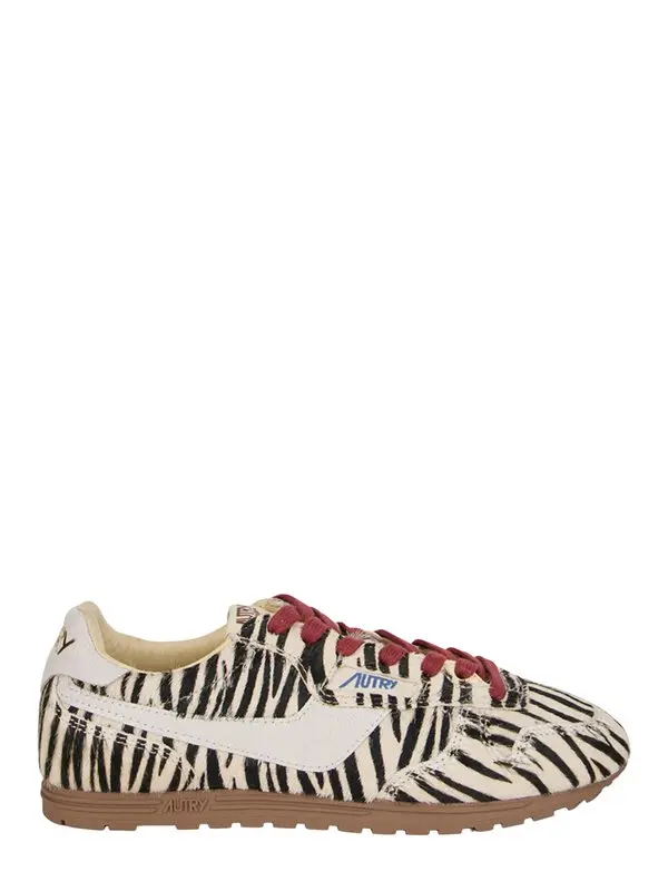 AUTRY Striped Leather Sneakers - Multicolor